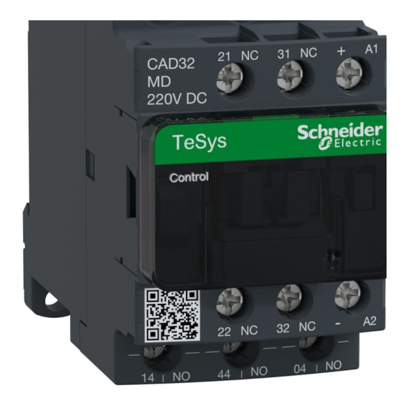 Contator Auxiliar 3Na+2Nf 220 Vcc CAD32MD Schneider - Dimensional